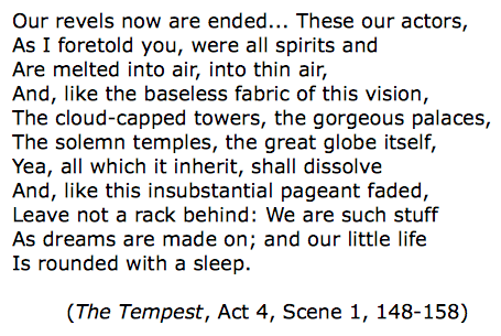 Shakespeare, The Tempest and the Masque – David Hurley In Japan